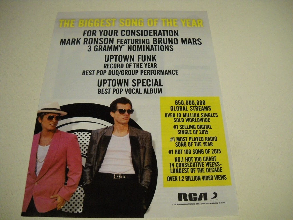 Uptown Funk Bruno Mars Album Cover