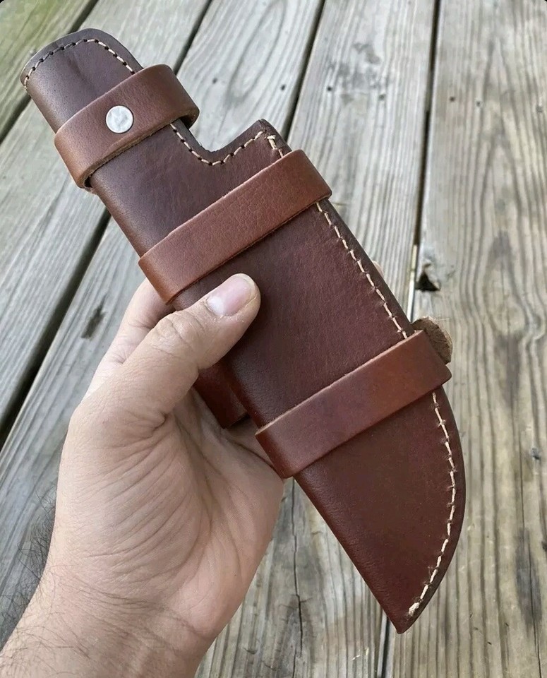 Custom Handmade Fix Blade Knife Beautiful Leather Sheath | eBay