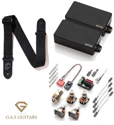 EMG Zakk Wylde 81 & 85 Black Humbucker ZW Set Short Shaft Pots (EMG ...