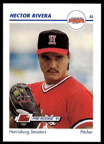 1991 Line Drive AA Baseball Card Hector Rivera Harrisburg Senators #261 ...