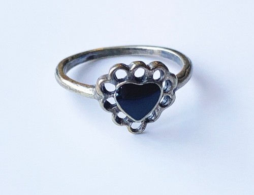 Vintage Signed PRECO Heart-Shaped Ring - Size 6.25 | eBay