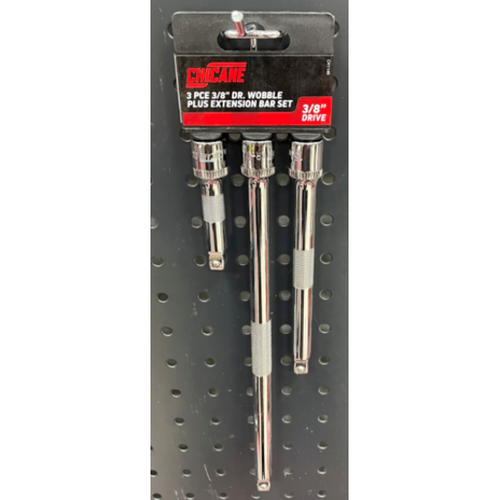 Chicane 3pc 3/8" DR. Wobble Plus Extension Bar Set - CH1146 | eBay