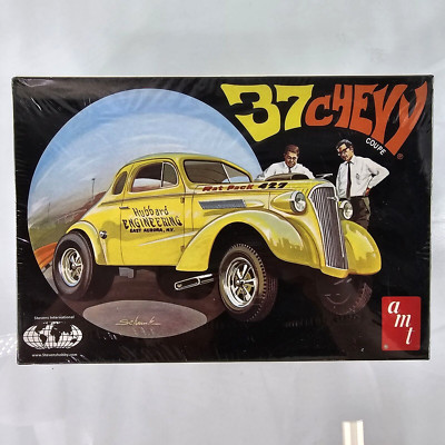 AMT 37 Chevy Coupe 1:25 Model Kit Hubbard Stock Custom Drag Rat Pack ...