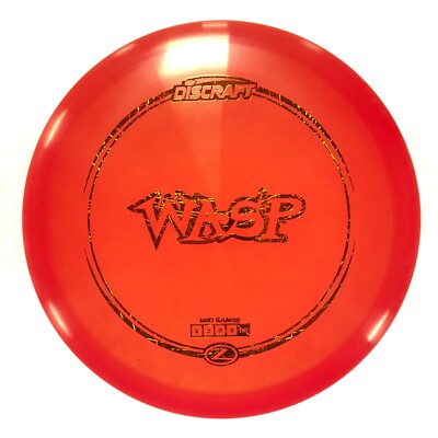 DISC GOLF DISCRAFT Z WASP STABLE MIDRANGE 178g ORANGE W/ ORANGE LASER ...
