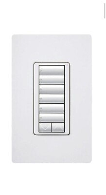 NEW Lutron RRD-HN6BRL-WH RadioRA2, 6 Button Hybrid Keypad w/ Raise ...