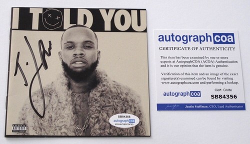 Rapper TORY LANEZ signed Autographed "I TOLD YOU" CD BOOKLET a Luv ACOA ...