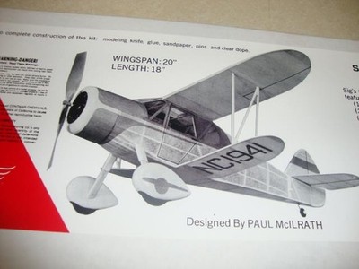 ** SIG ** CUSTOMAIRE ** FREE FLIGHT MODEL AIRPLANE KIT ** | eBay