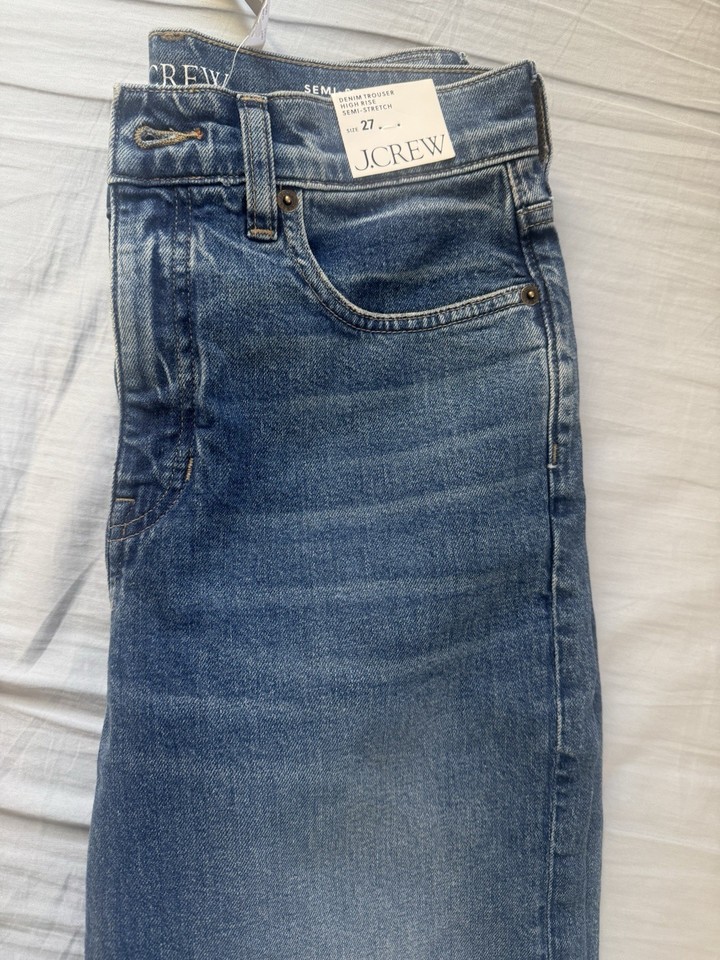Denim trouser high rise semi stretch J.CREW size 27 (new, unused) | eBay