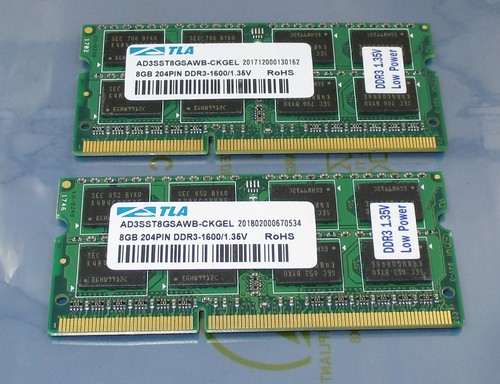 16GB (2X8GB) PC3L 12800 DDR3L 1600MHZ DDR3L 204PIN Laptop Memory ...