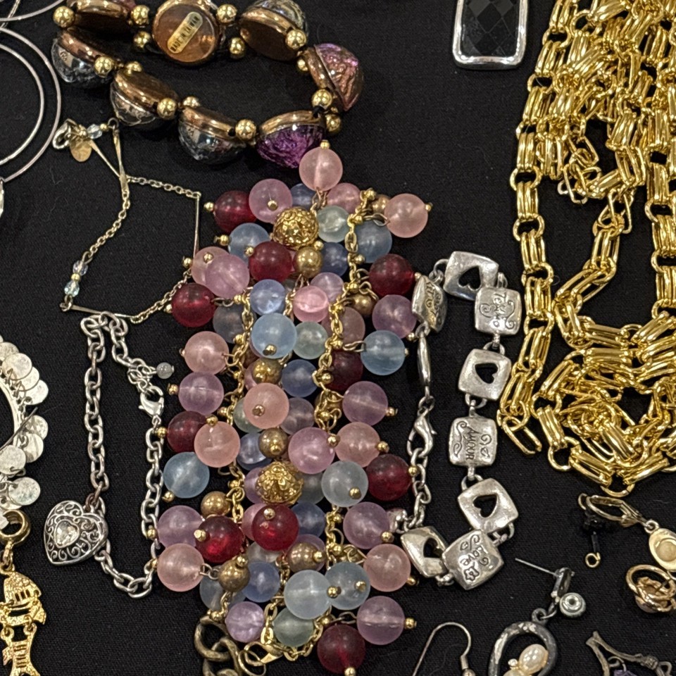 17+ LBS VTG TO NOW CRAFT JUNK SCRAP BROKEN Jewelry Lot Harvest ...