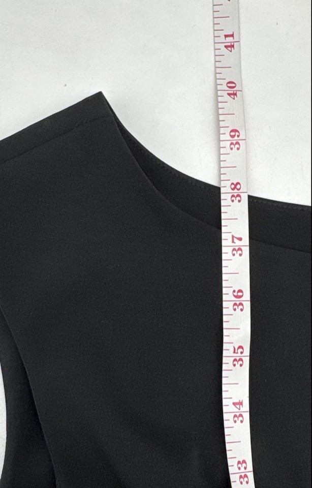 White House Black Market Women's Black White Sleeveless Belted Sheath ...