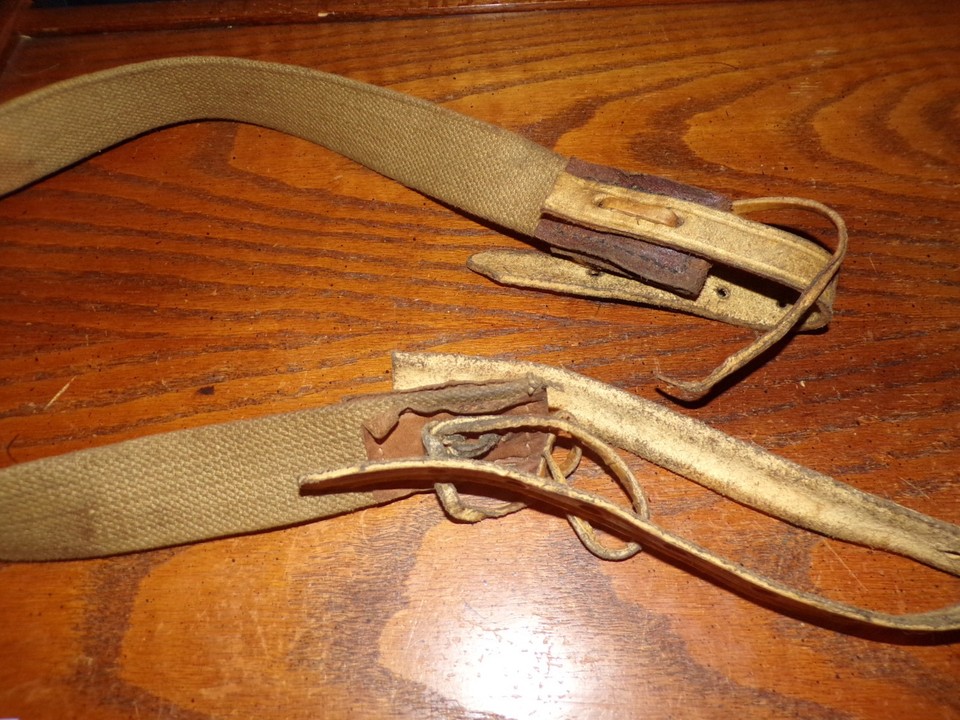 Russian Expedient sling green web with rawhide tie ends carbine m44 smg ...