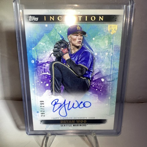 2024 Topps Inception Bryan Woo Mariners Rookie Autograph 292/299 Auto ...