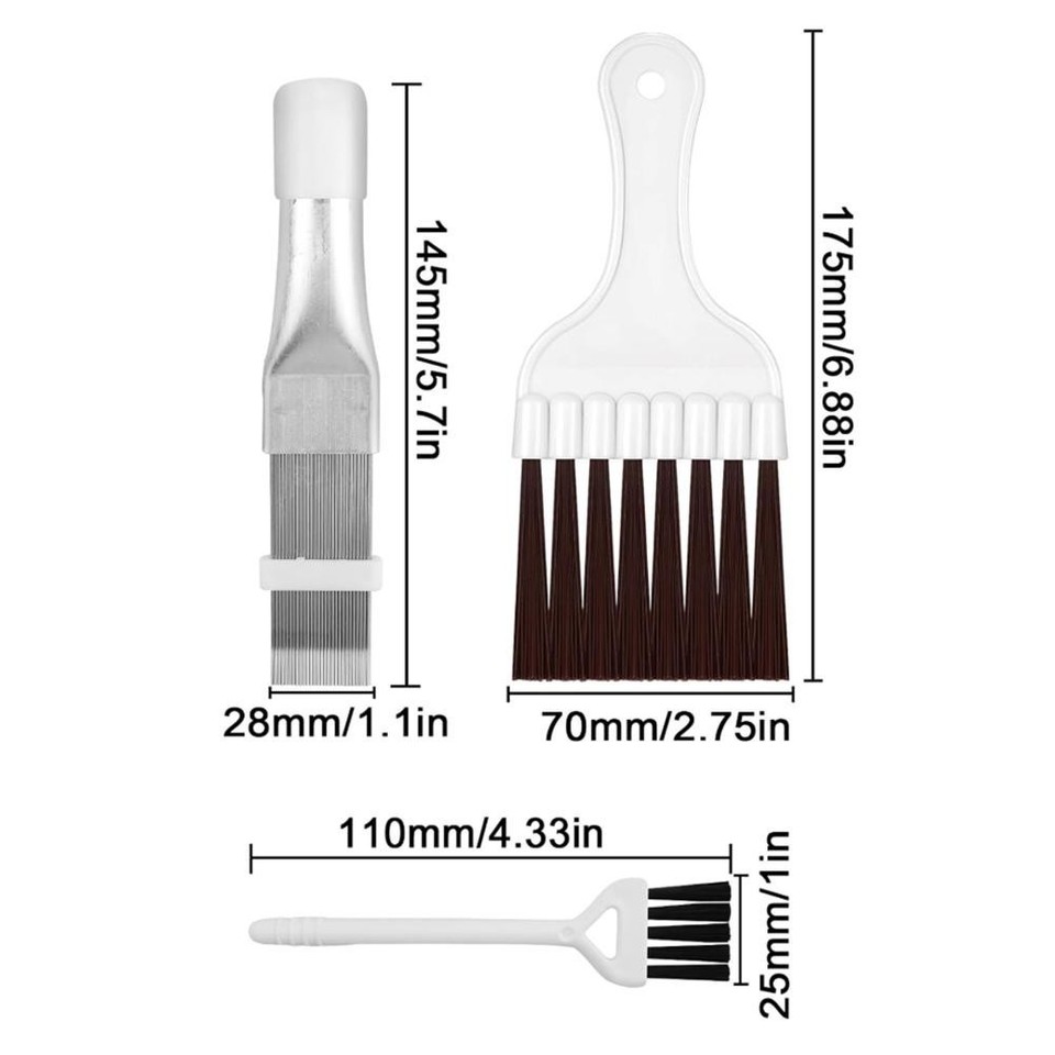 High Performance 3 Piece Dryer Cleaning Kit for AC Coils and Condensers ...