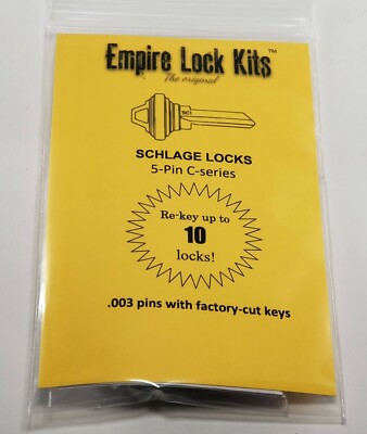 Rekey Up To 10 Schlage Locks Using Our Key and Pin Set with Factory Cut ...