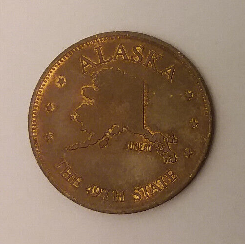 Alaska 49th State Souvenir Coin Token 26mm | eBay
