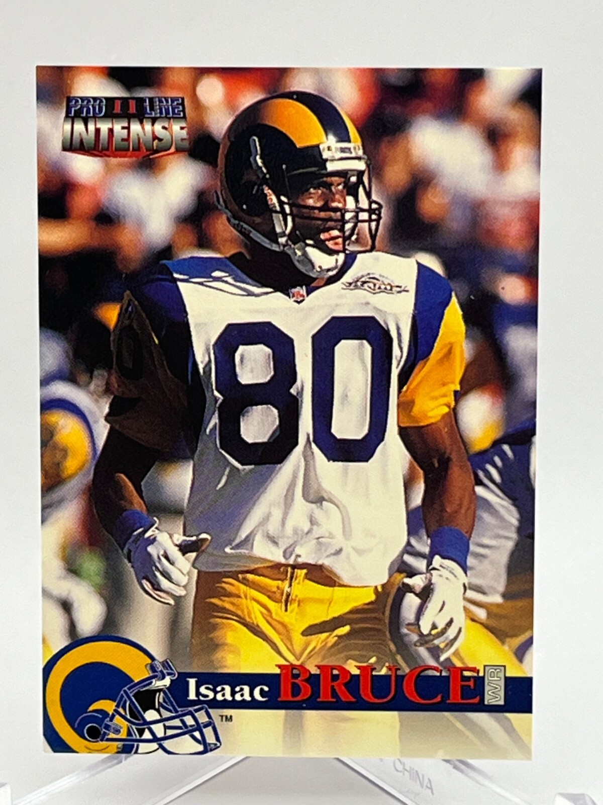 1996 Pro Line II Intense The Score Board Card #41 Isaac Bruce St. Louis ...