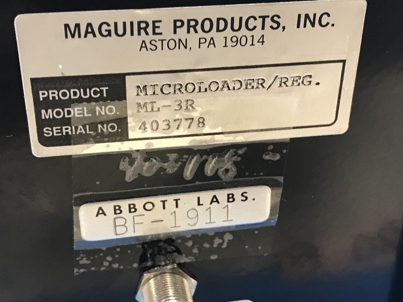 New Maguire Products ML-3R Microloader with SMC NAW3000-N03 Regulator ...