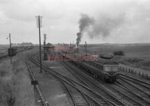PHOTO 6 CAR INTER CITY SET PASSING CADDER YARD WITH A GLASGOW EDINBURGH ...