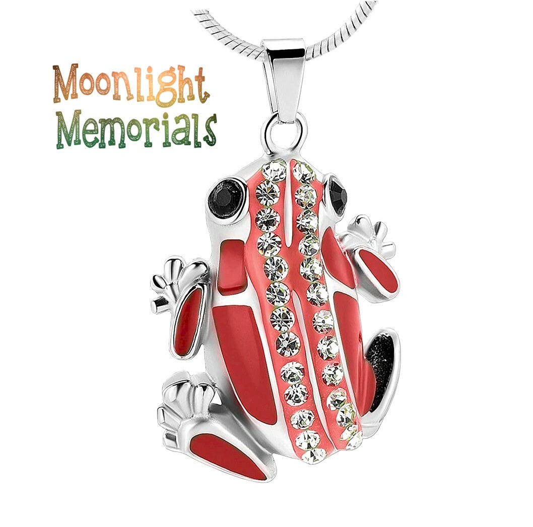 New Frog Crystal Cremation Urn Keepsake Ashes Memorial Necklace | eBay