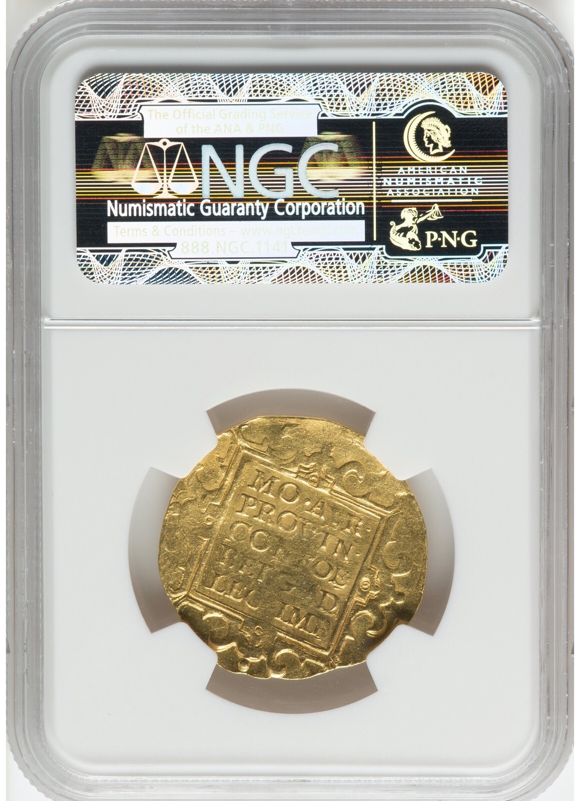 1649 Netherland Zeeland Gold 2 Ducats NGC VF Details - Rare Double ...