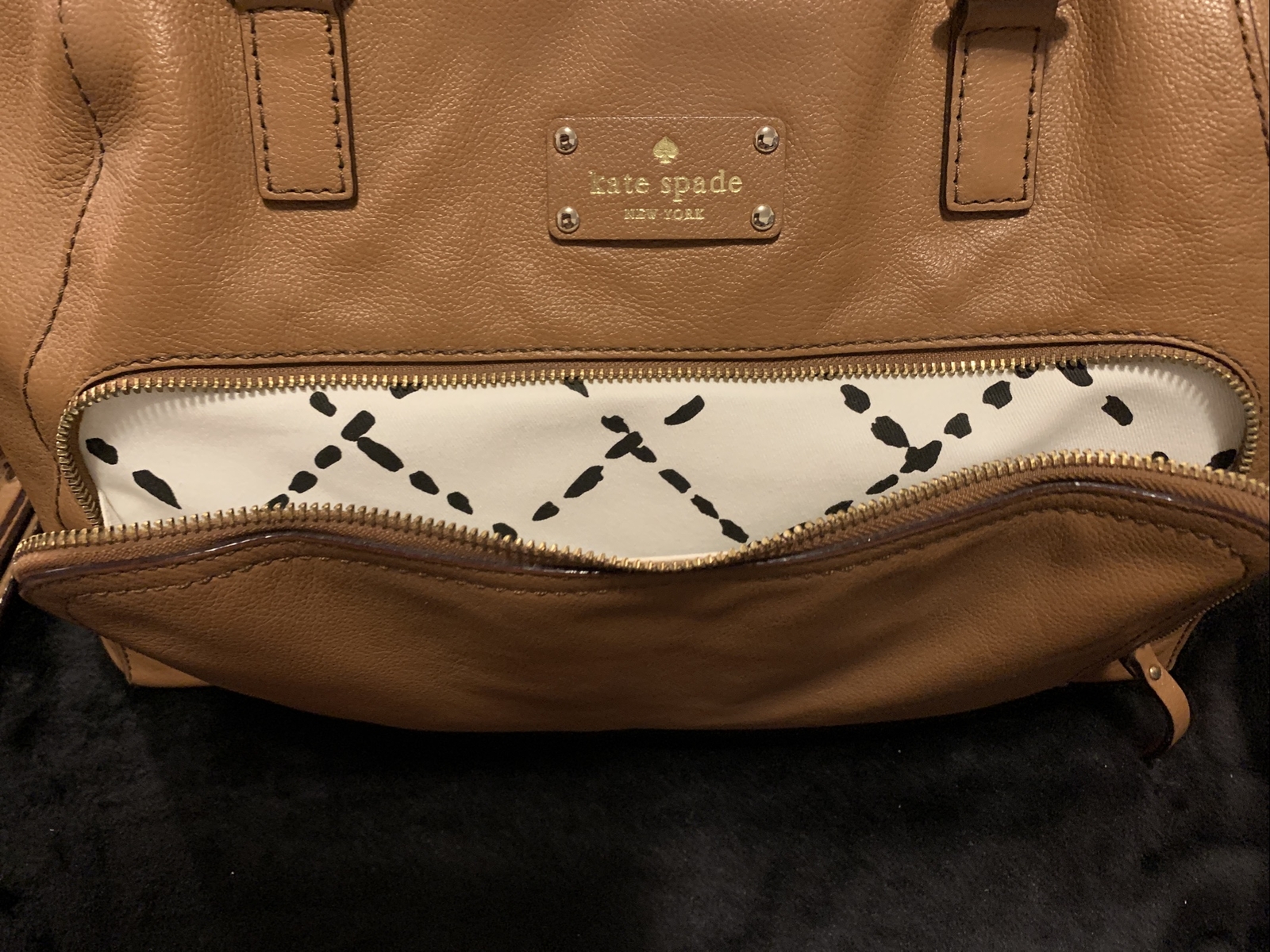 KATE SPADE MARIAN BAXTER STREET TAN LEATHER SHOULDER HANDBAG BAG | eBay