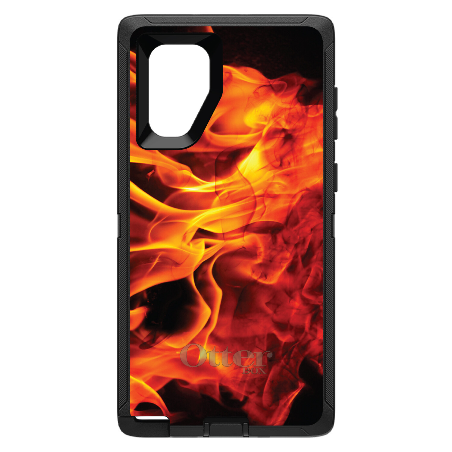 OtterBox Defender for Galaxy Note 8 9 10 + Red Black Flame Fire | eBay