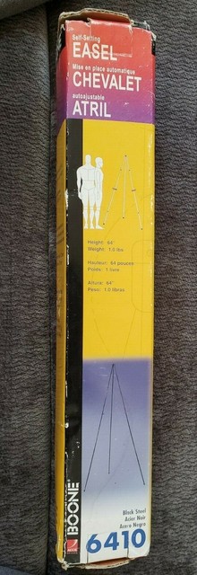 Boone 6410 Metal Compact Travel Self Setting Easel Black Steel ...