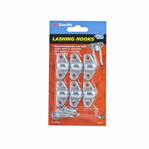 Zenith 8mm Zinc Plated Lashing Hooks - 6 Pack | eBay Australia