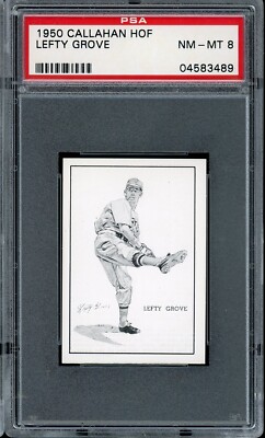 1950 Callahan Hall Of Fame Baseball Lefty Grove PSA 8 | eBay