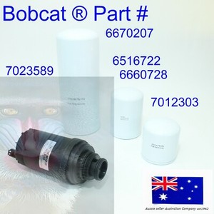 Filter Kit for Bobcat 7012303 7023589 6670207 6516722 E50 E55 Oil Fuel ...