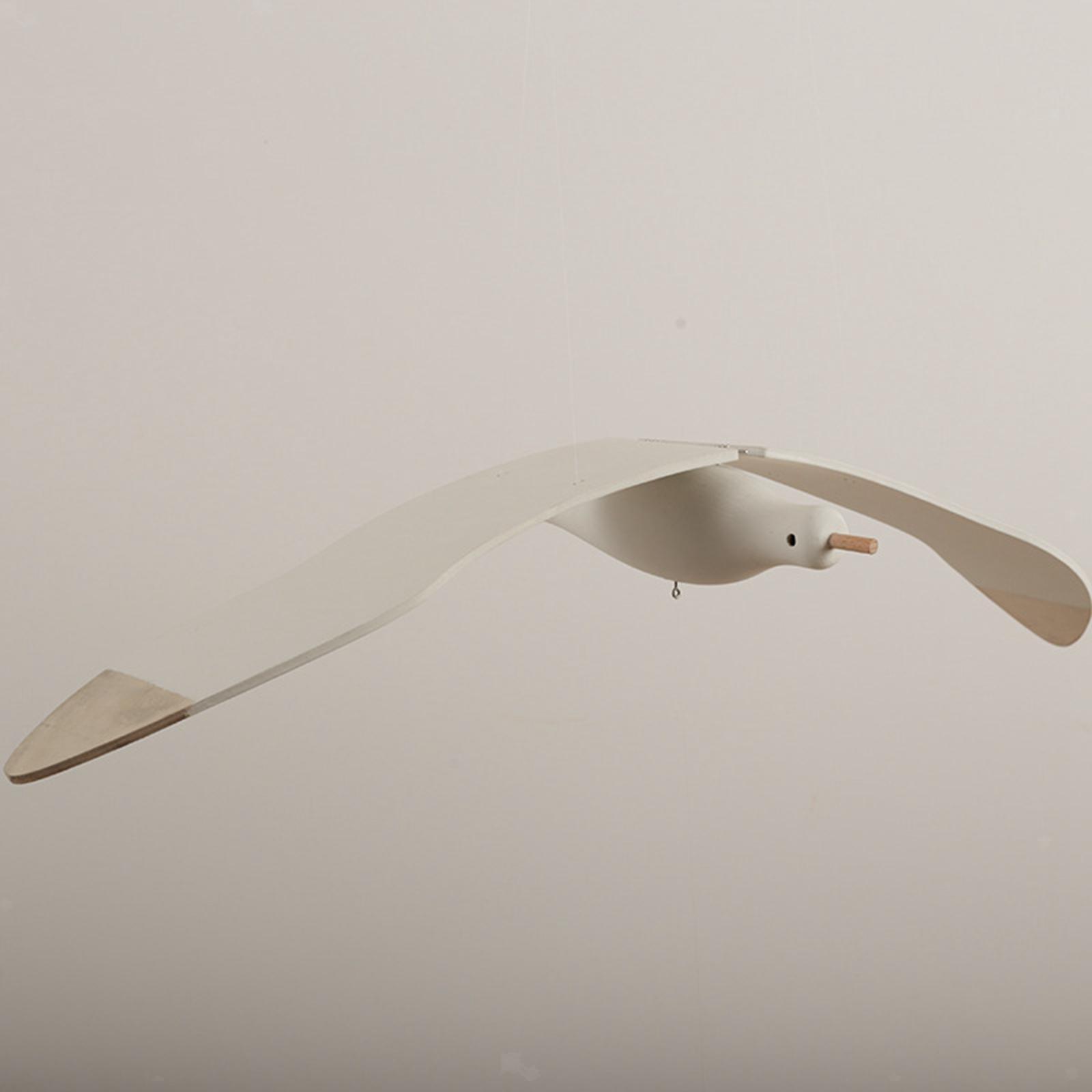 Hanging Flying Flapping Seagull Wooden Seagull for Cafe Office Birthday ...