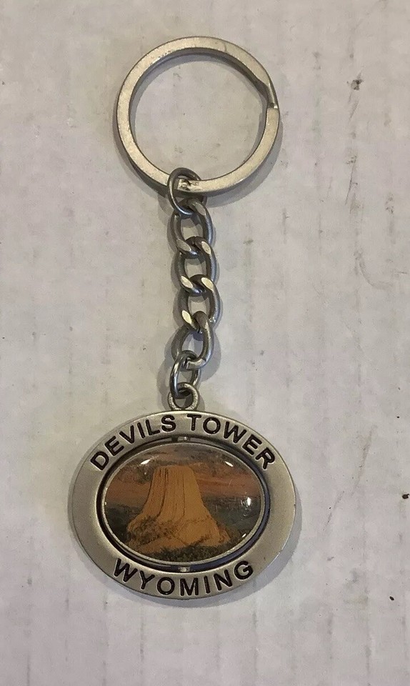 Vintage Devils Tower Wyoming Keychain | eBay
