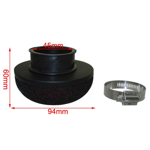 45mm Air Filter Pod For Pit Dirt Bike ATV Quad Go Kart Buggy Motorcycle ...