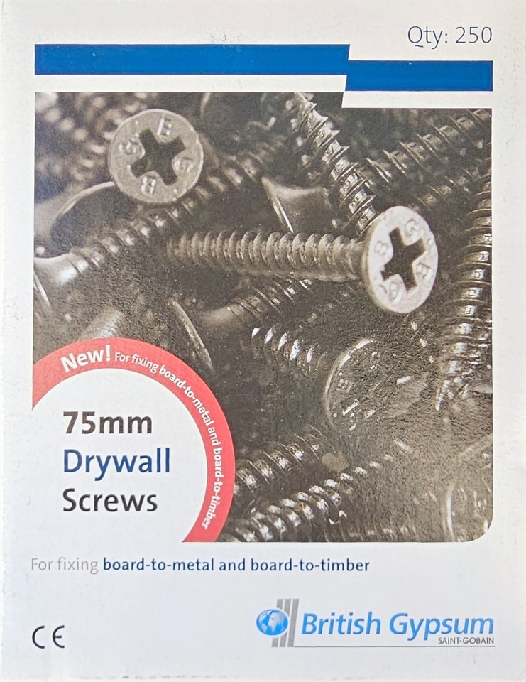 British Gypsum 25mm-75mm Drywall Screws.box 1000.NEW | eBay UK
