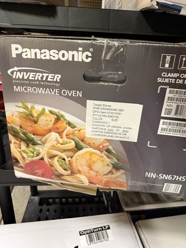 Panasonic Genius Sensor 1.2 Cu Ft 1200W Microwave Oven WIth Inverter ...