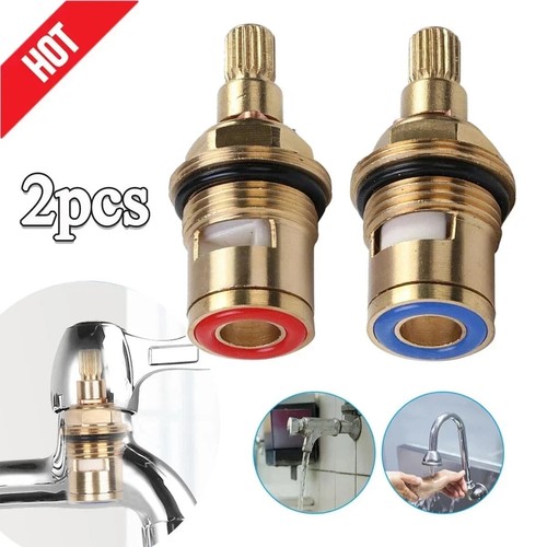 20 spline Ceramic Quarter Turn Tap Valve Cartridge Insert Hot Cold 47mm ...