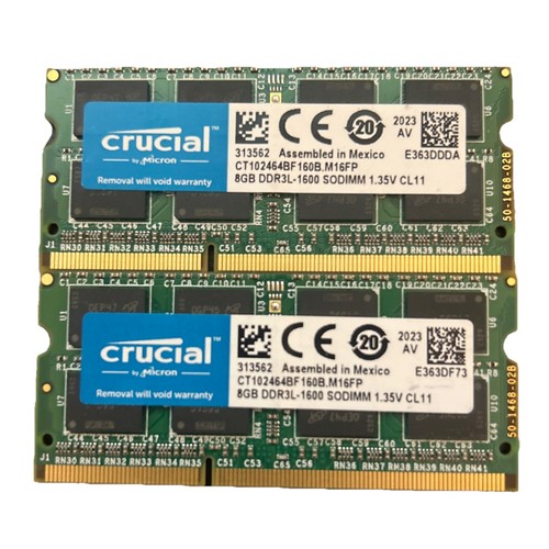 Crucial 8GB DDR3L 1600MHz PC3L-12800 Laptop SODIMM Memory Ram ...