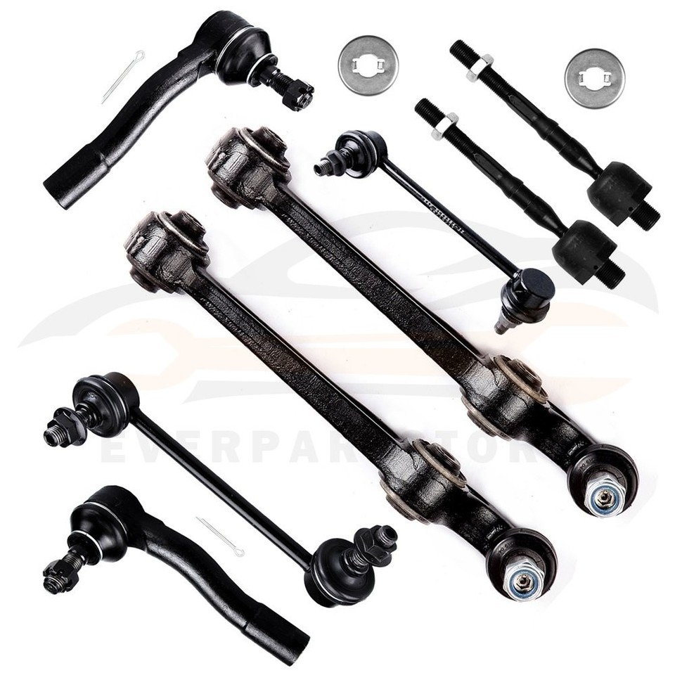 6 Front Control Arm Tie Rod End Sway Bar Suspension Kit For 2003-2007 ...