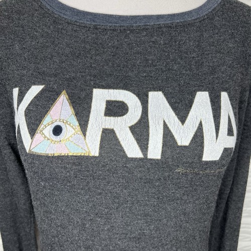 SPIRITUAL GANGSTER Gray Karma Pullover Knit Sweatshirt Size XS | eBay