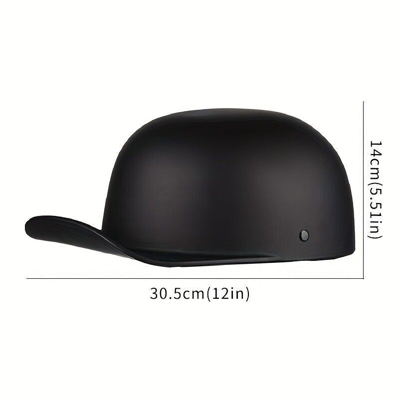 Retro Baseball Cap Motorcycle Half Helmet Open Face Scooter Moped Jet ...
