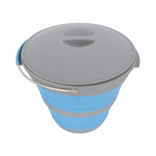 Pop Up Bucket 10L with lid Blue | eBay Australia