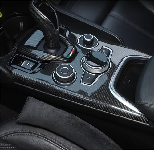 For Alfa Romeo Giulia 2020-2022 Real Carbon Fiber Interior Gear Shift ...