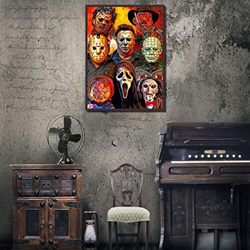 5D Diamond Painting Kits for Adults Halloween Diamond Arts Horror ...