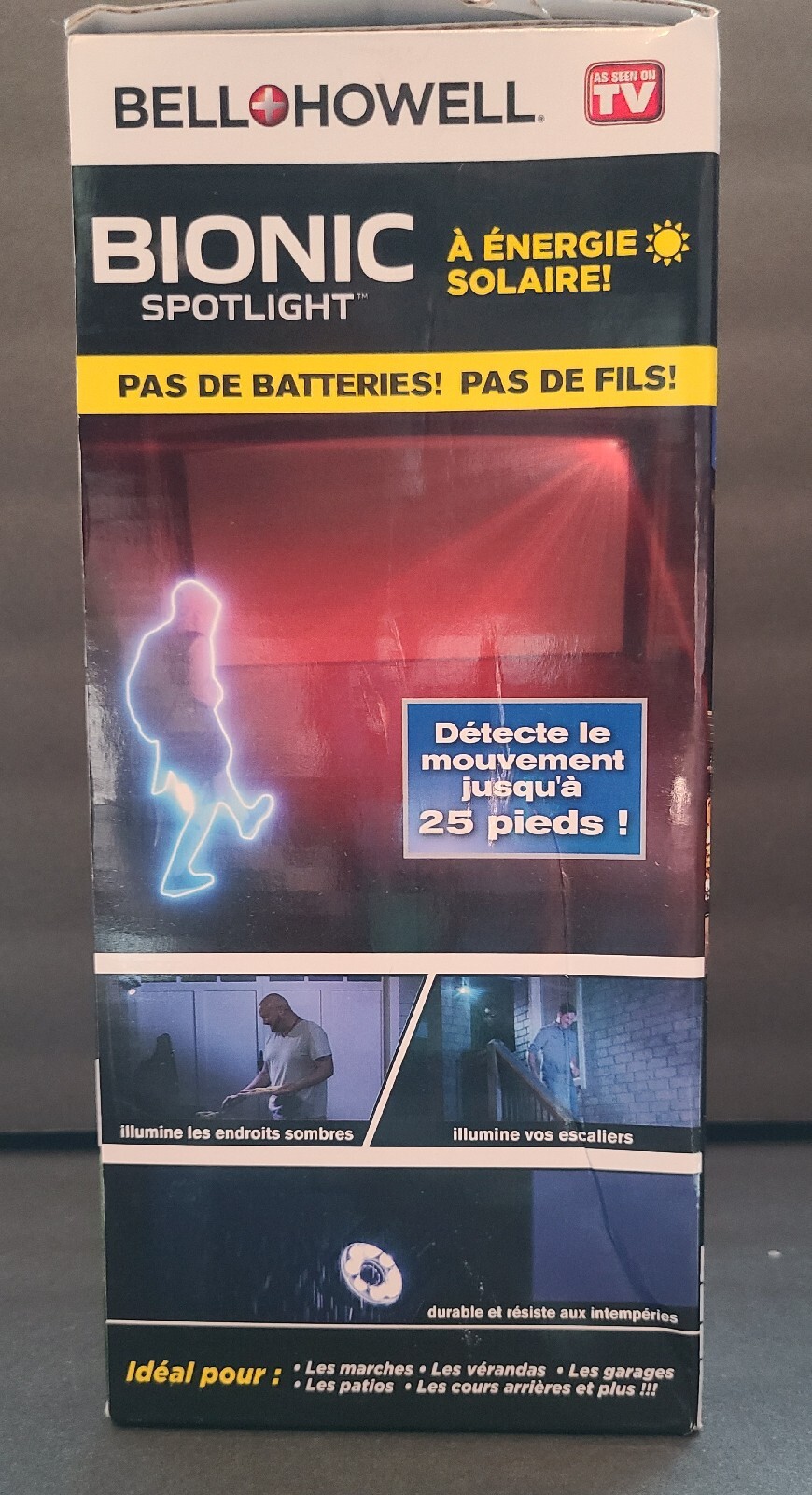 Bell + Howell Bionic Spotlight Duo Outdoor Motion Sensor Solar Powered ...