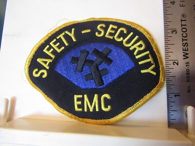 Safety-Security EMC patch unknown state black navy gold uniform takeoff ...