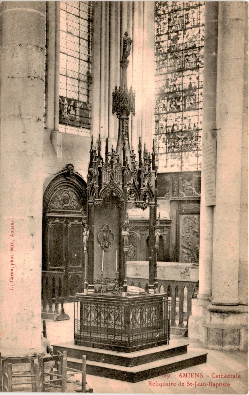 L. Caron, Amiens, Cathédrale, Reliquaire St-Jean-Bapt Postcard | eBay