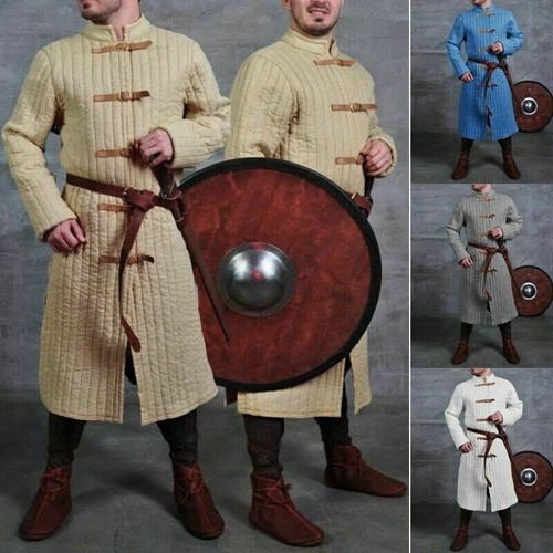 DGH® Thick Padded Gambeson Coat | Aketon Medieval Jacket Vest Armor ...