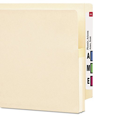 End Tab File Pocket, Reinforced Straight-Cut Tab, 1-3/4" Expansion ...