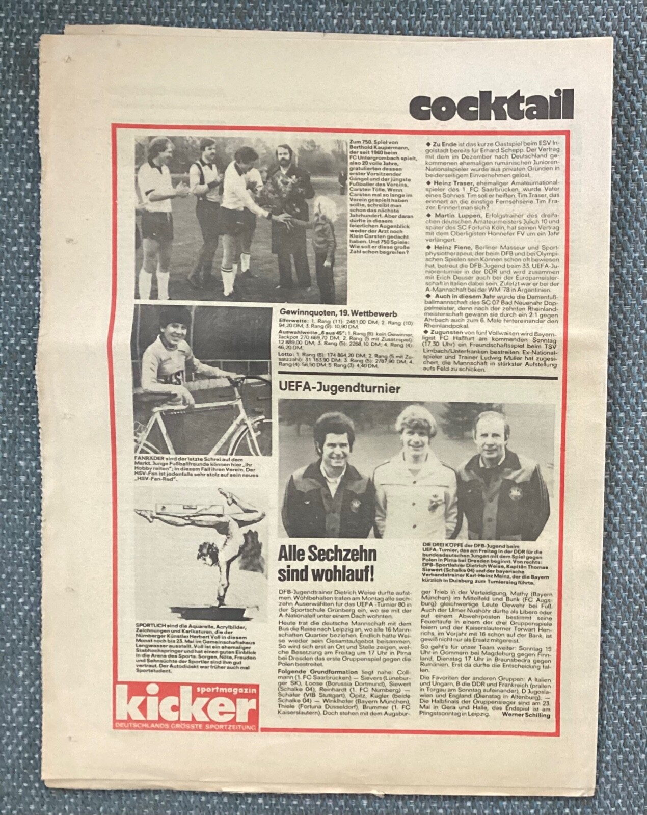Vintage Kicker Sportmagazin 14 May 1980 German Football Newspaper ...